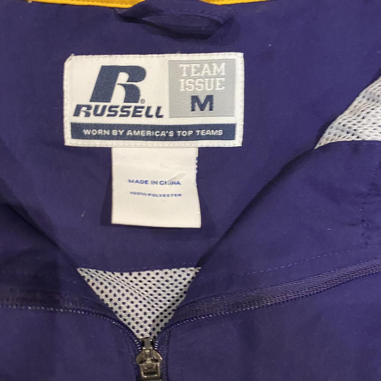 LSU Russel windbreaker great condition mens size M - Depop