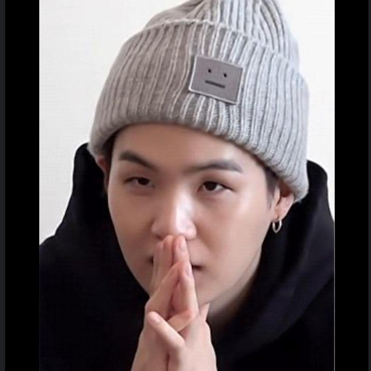 beige BTS taehyung and Jimin beanie #Kpop #BTS... | Depop