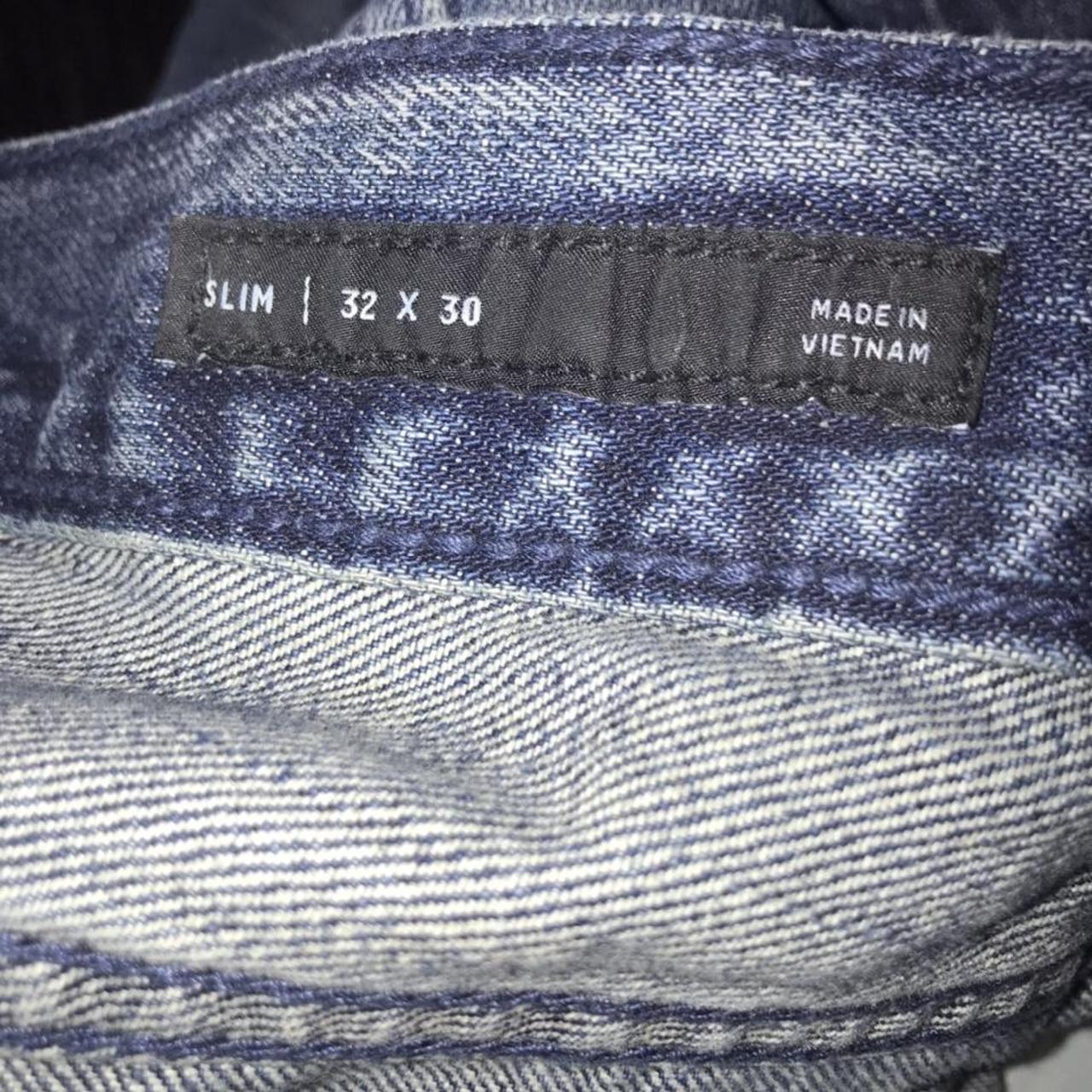 PACSUN RIPPED JEANS SLIM FIT MADE OF 100%... - Depop