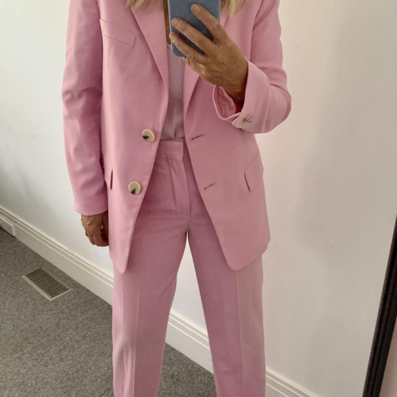 Pink suit. The perfect pink colour. Perfect cut.... - Depop