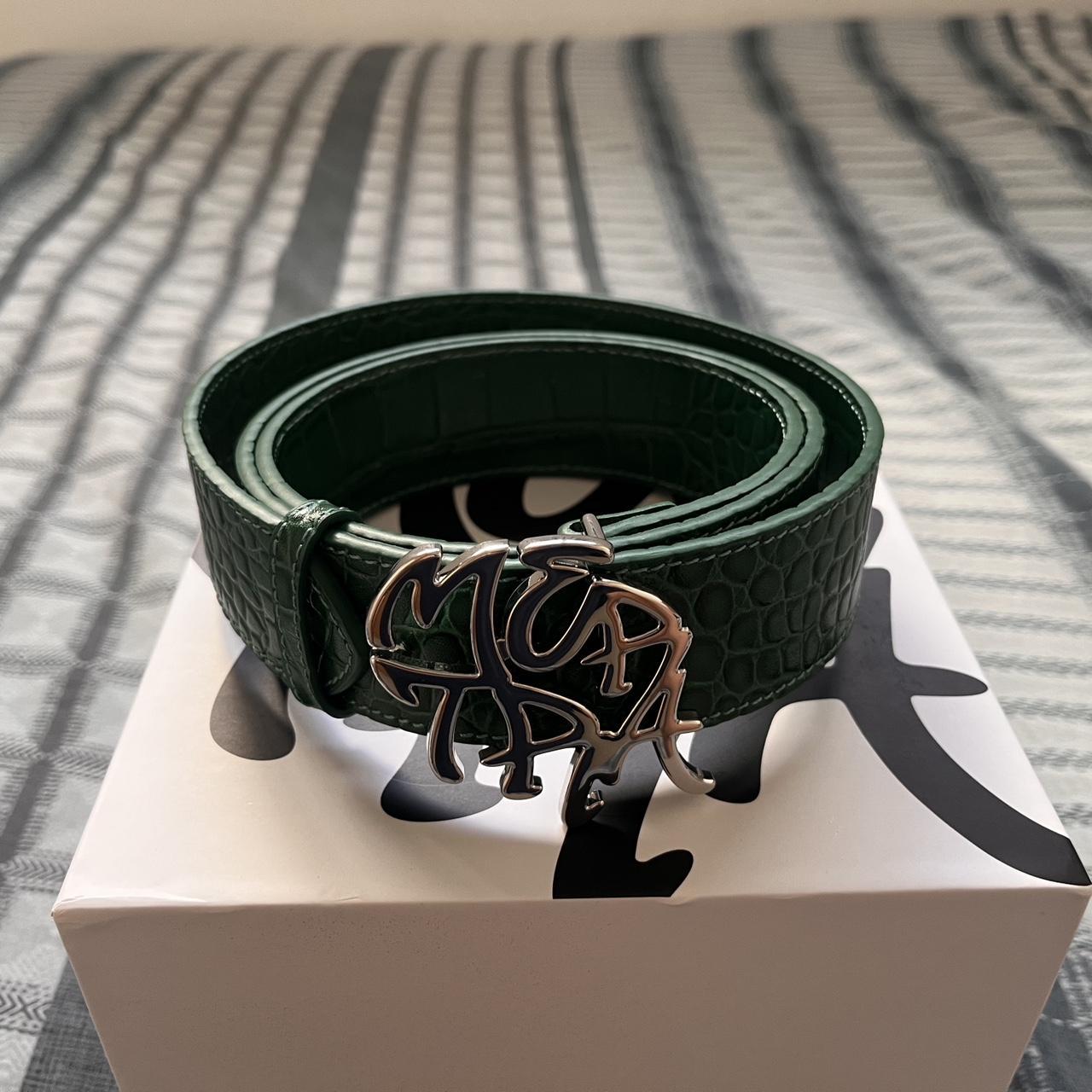 Green Mertra Alligator Belt Size L-XL Never worn,... | Depop