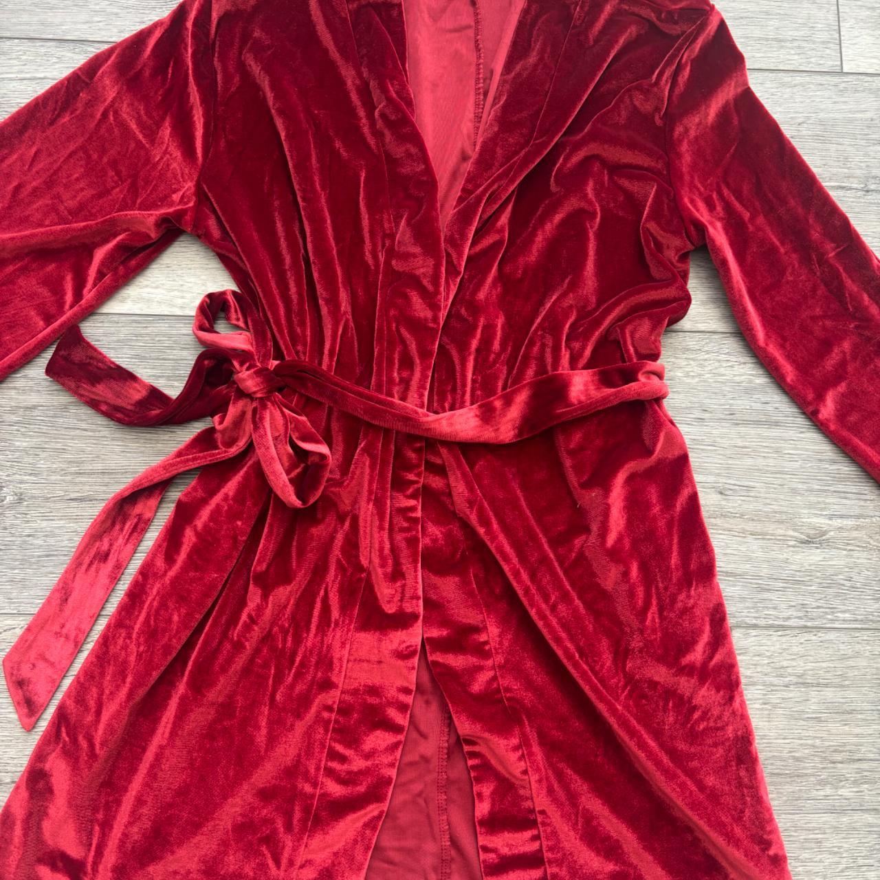 Velvet Robe Brand: Other Size: OSFM Color: Dark Red | Depop