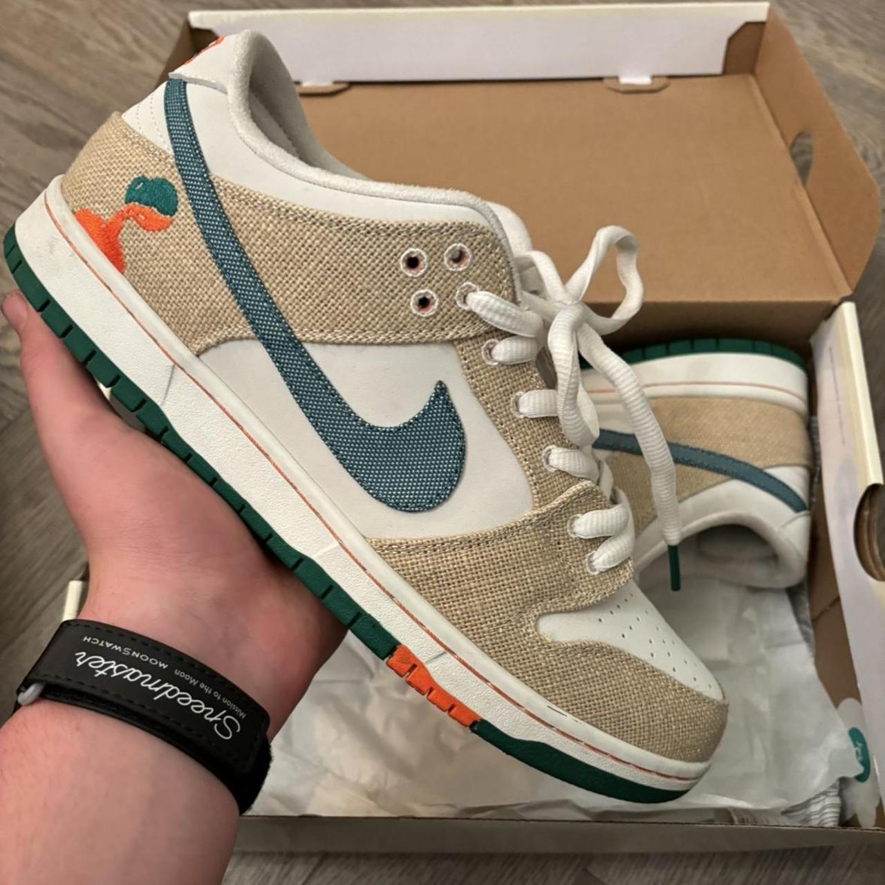 Nike jarritos dunks 🧡💚 - Depop