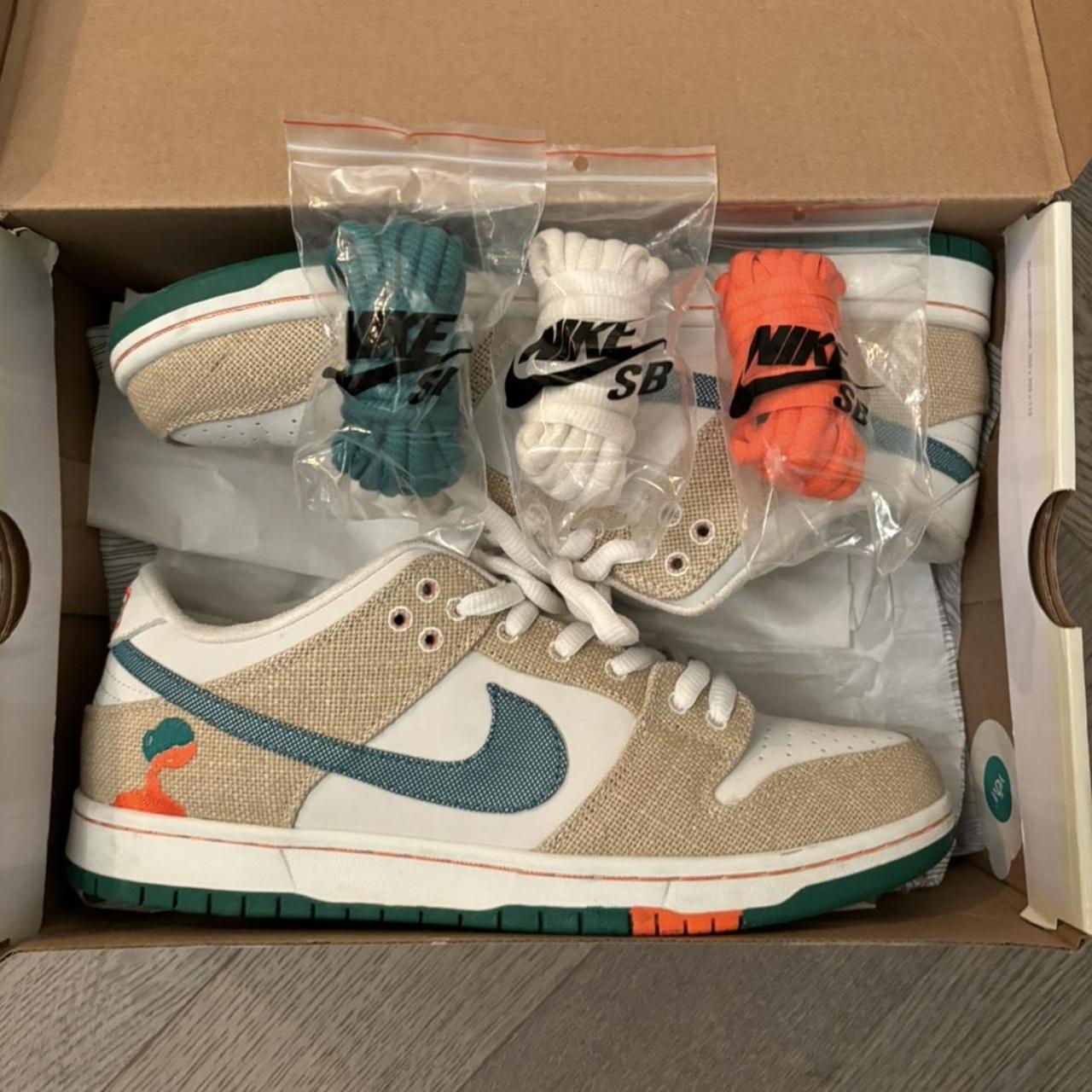 Nike jarritos dunks 🧡💚 - Depop