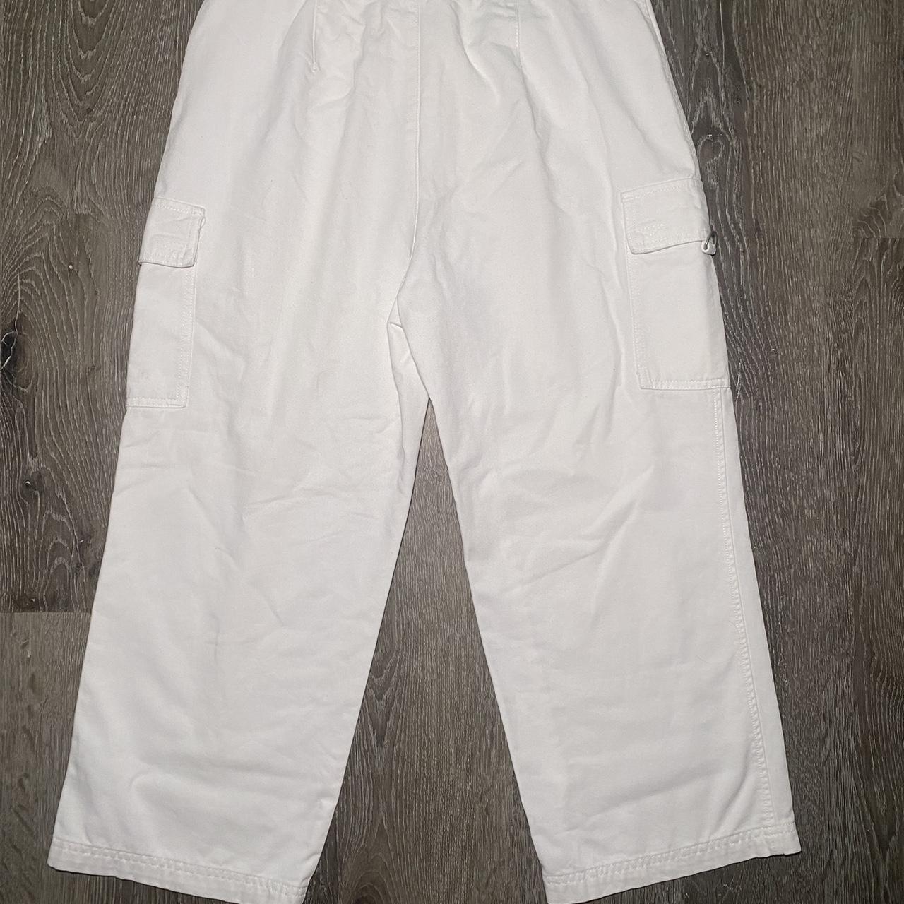 Amazing, white, Docker jean cargo like pants,... - Depop