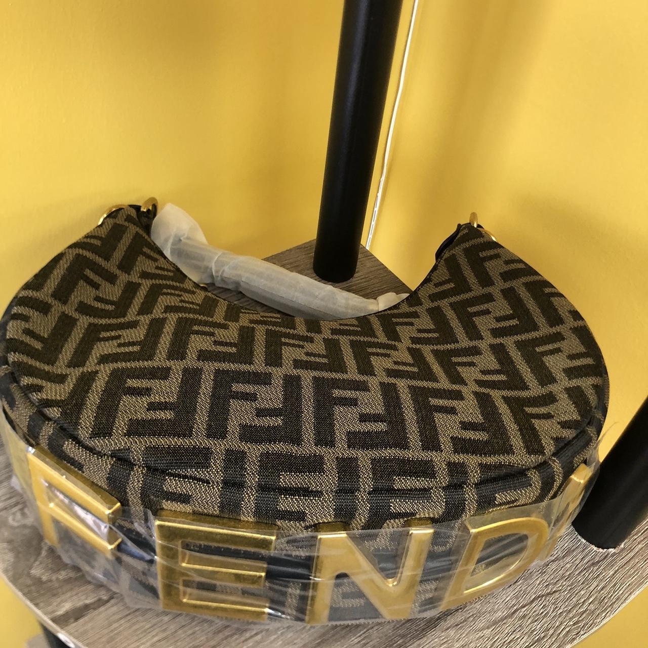 Fendi Womens Black And Brown Bag Depop