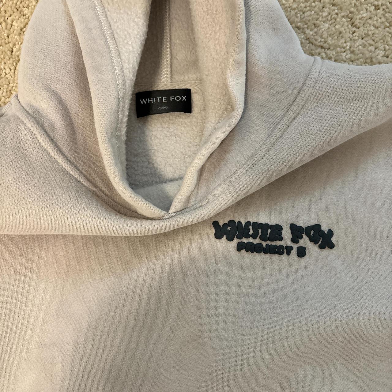 beige white fox project 5 hoodie. size medium, never... | Depop