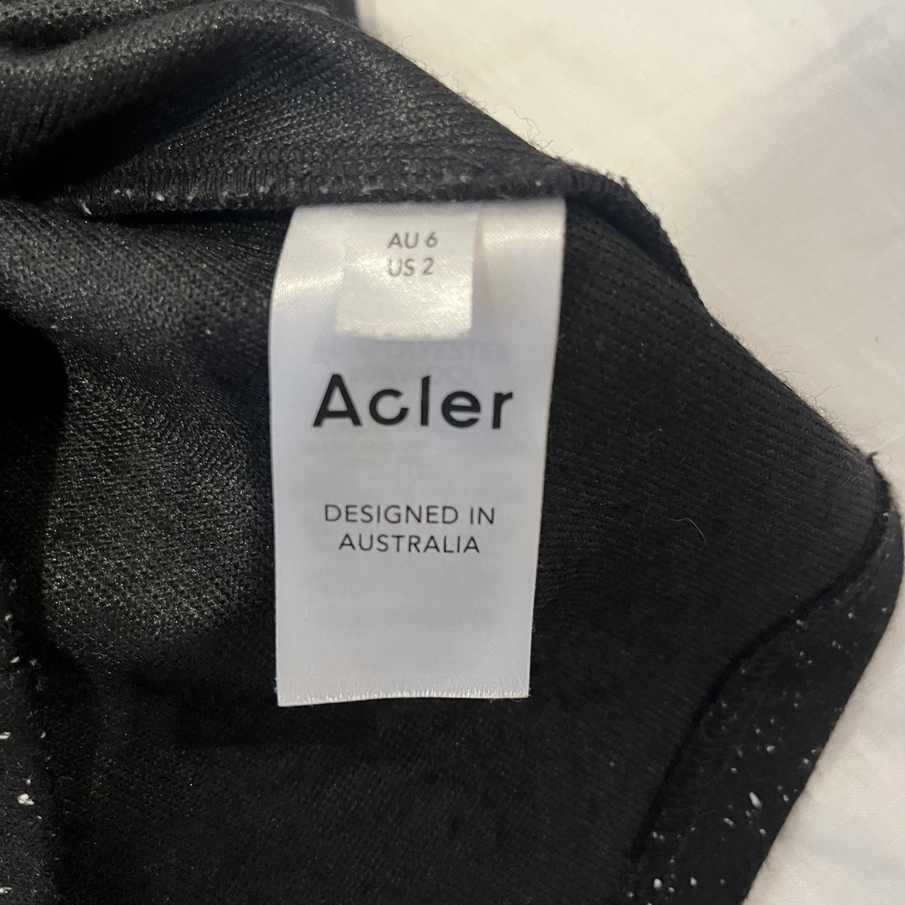 Acler black shirt with white speckles. It has such a... - Depop