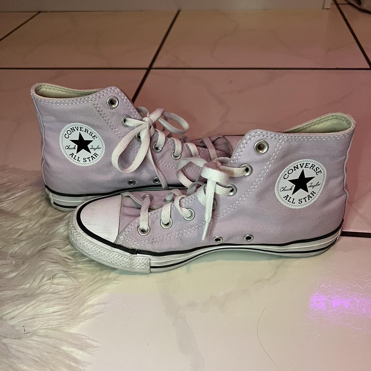 Converse Women's Purple Trainers | Depop