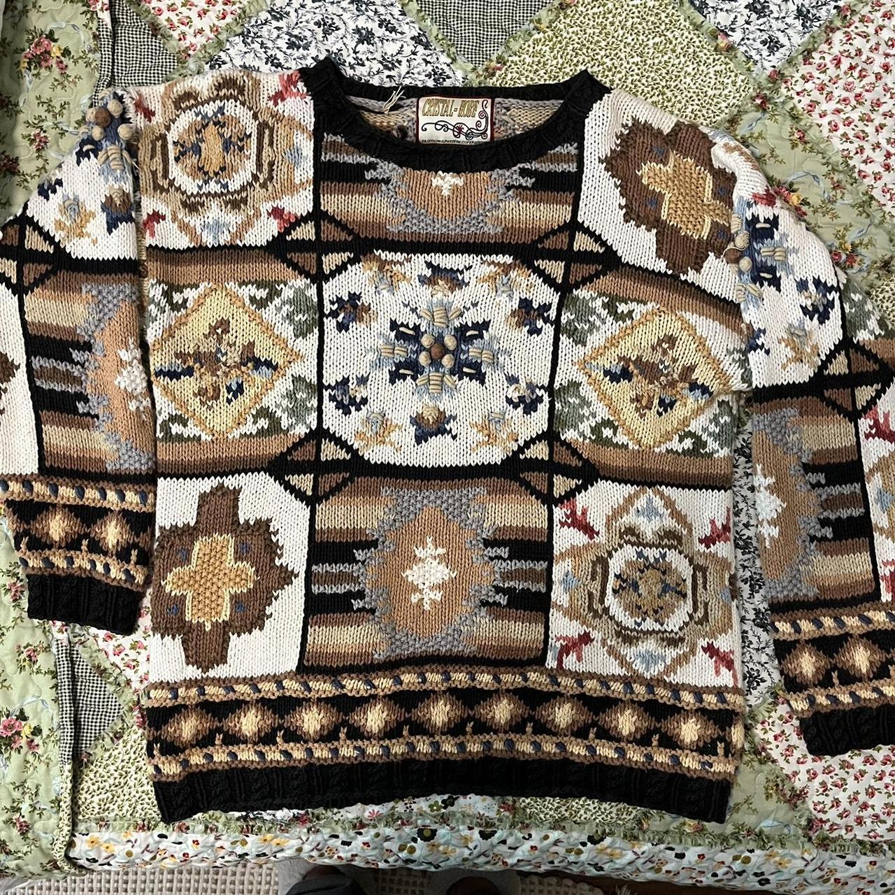 Crystal - Kobe sweater heavy Beautiful patterns and... - Depop