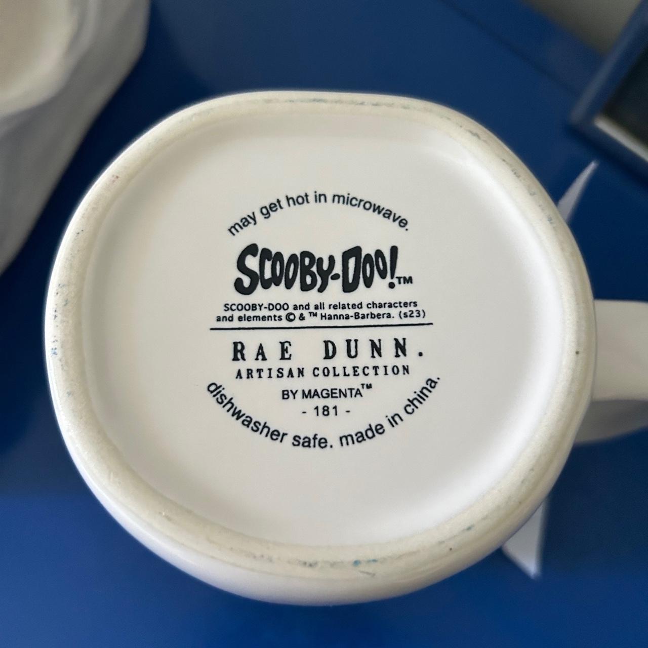 Rae Dunn Scooby Doo Ruh Roh Double Sided Mug White... - Depop