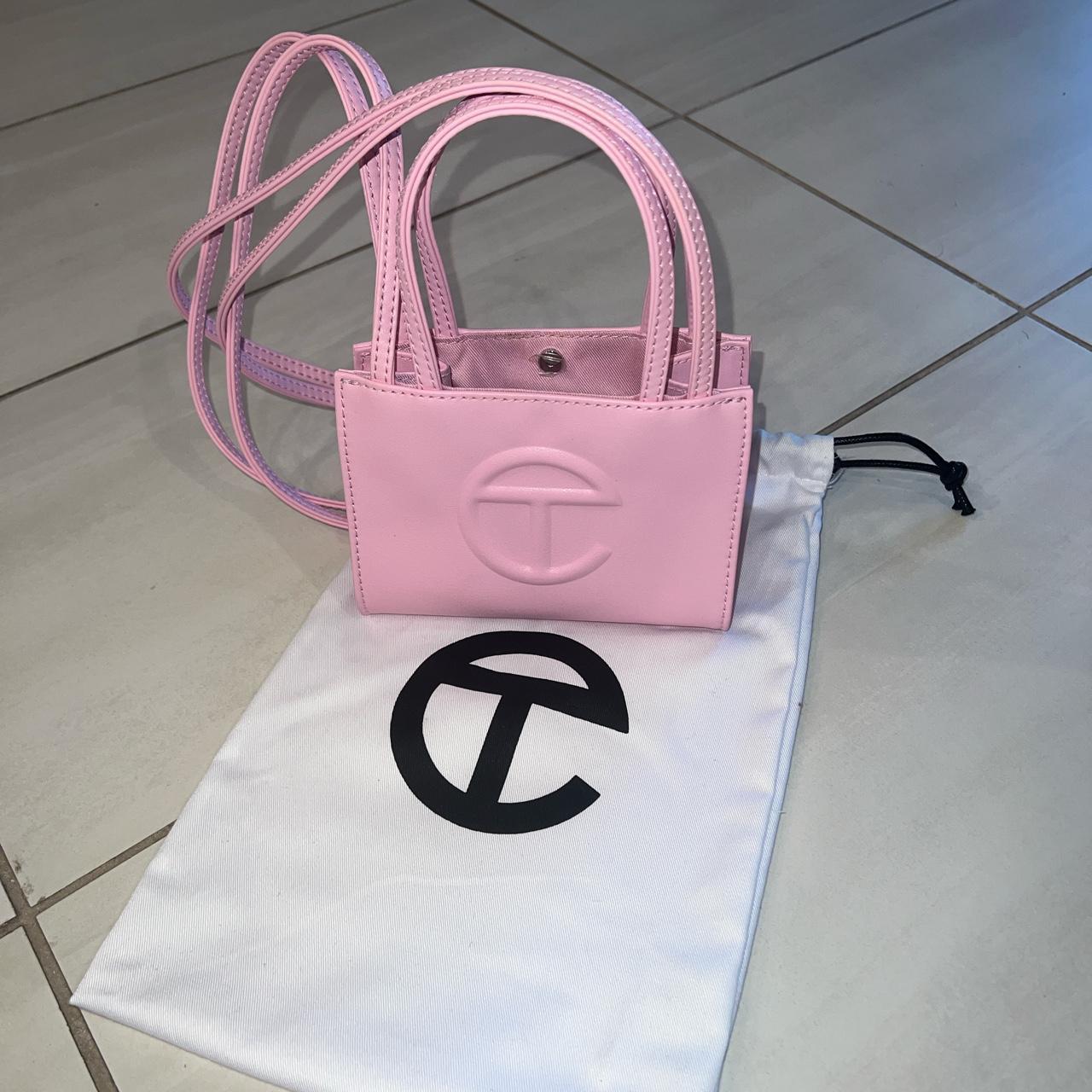 Bubblegum small Telfar bag. Like new, worn once. The... - Depop