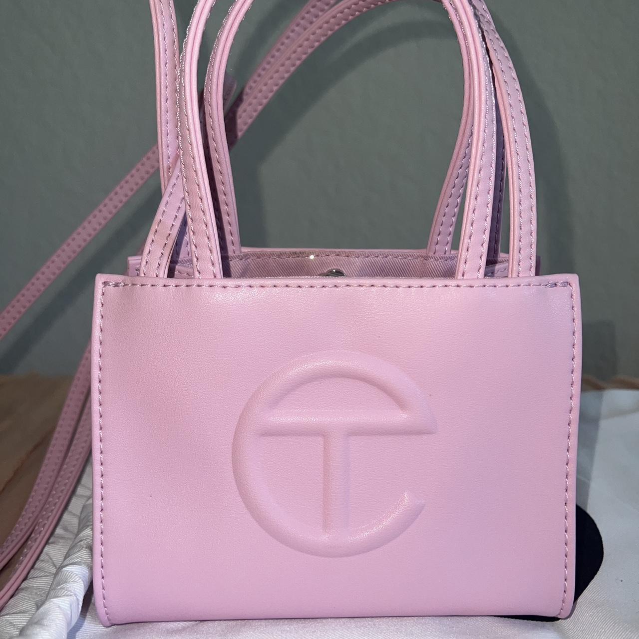 Bubblegum small Telfar bag. Like new, worn once. The... - Depop