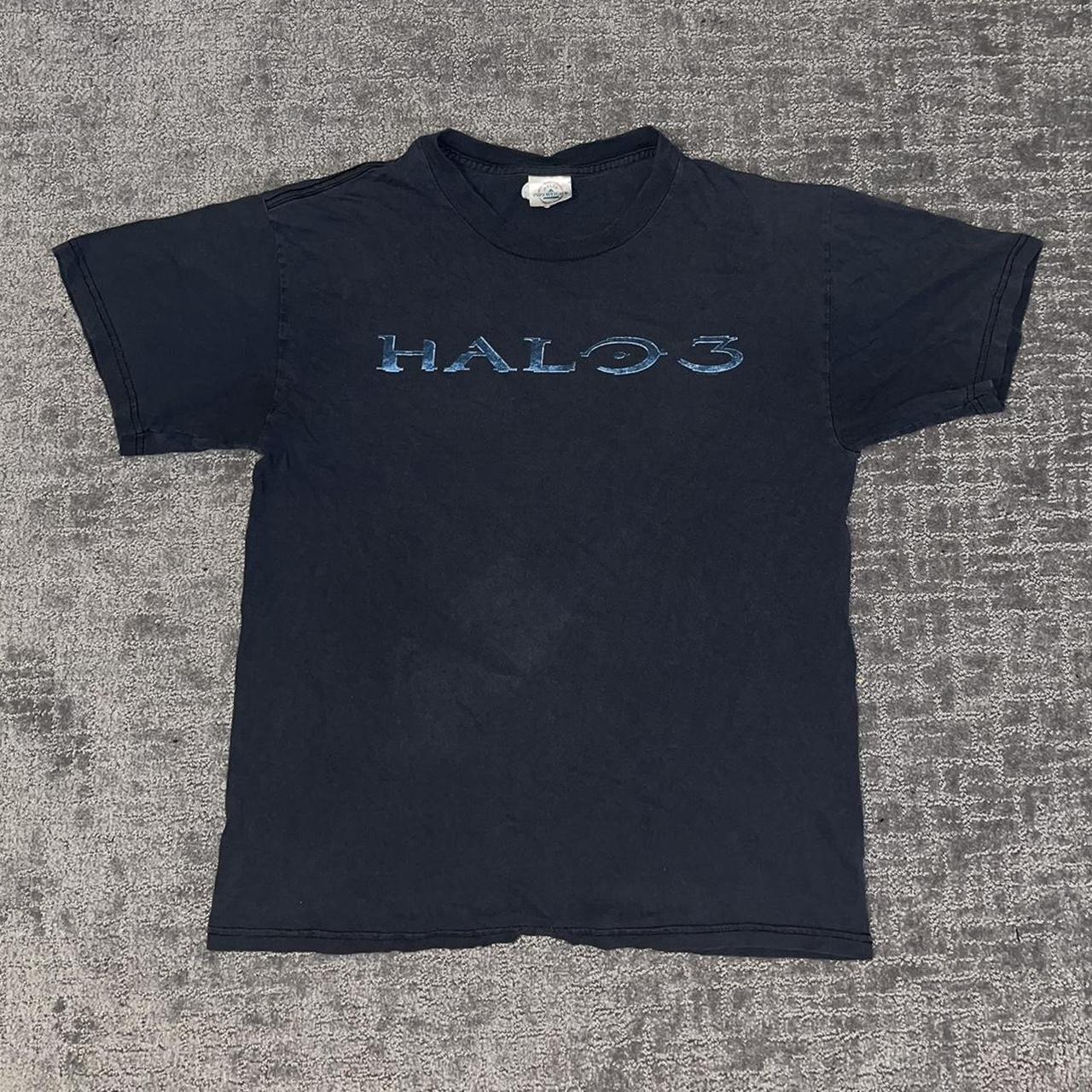 Vintage Halo 3 Xbox 360 Video Game Promo Black T... - Depop