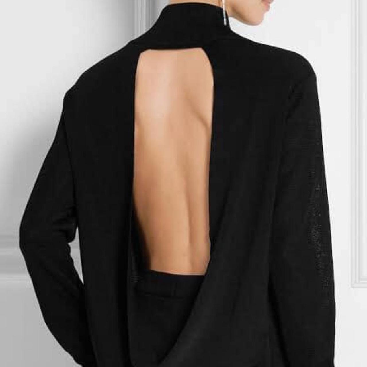 Dion lee merino wool backless black jumper. Size... - Depop