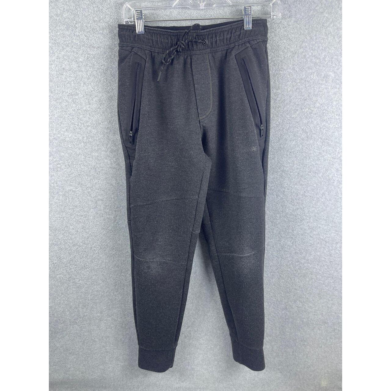 American Eagle Sweat Pants Men's XS Gray Dark Wash... - Depop