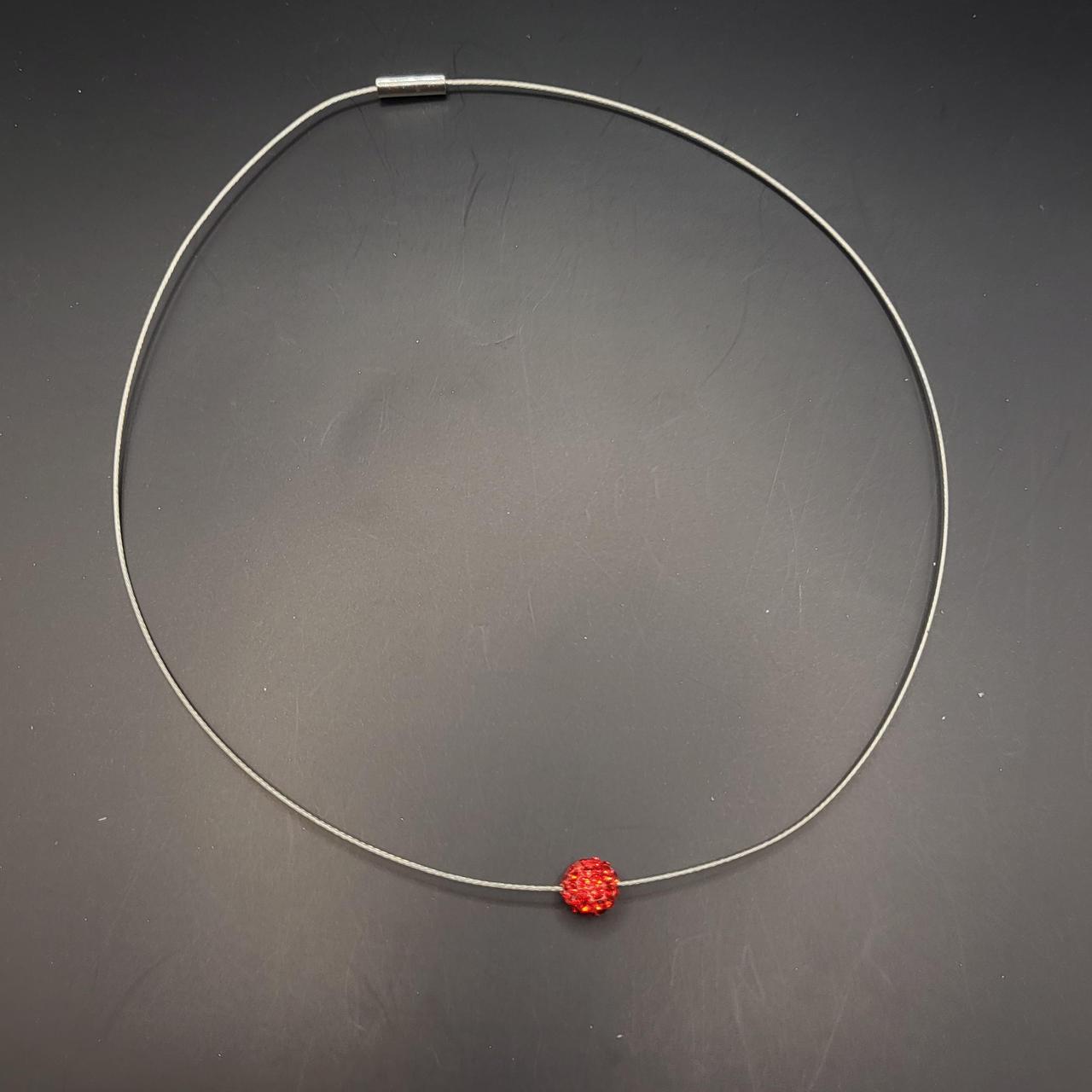 Red Ball Necklace - 💸2+ items 10% off 🌍$8... - Depop