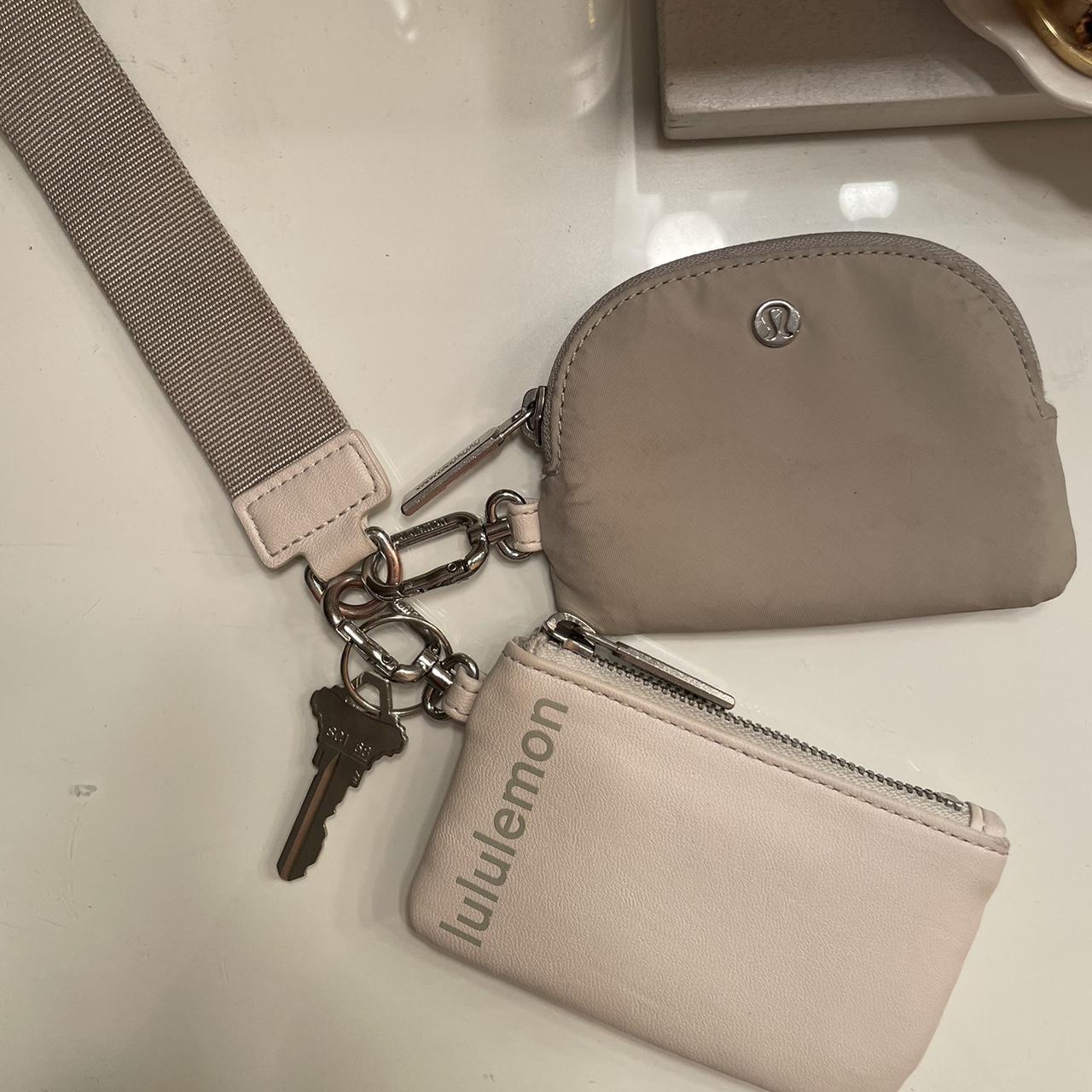 Lululemon Women's Green and Cream Wallet-purses | Depop