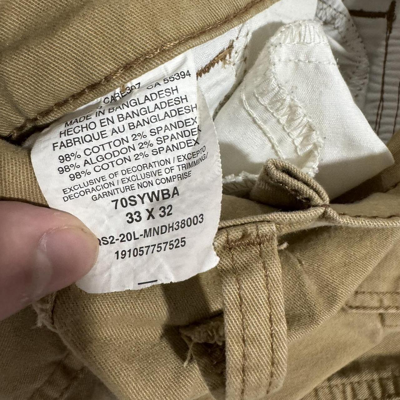 Vintage 33x32 Tan Cargo Pants - 33x32 - 98%... - Depop