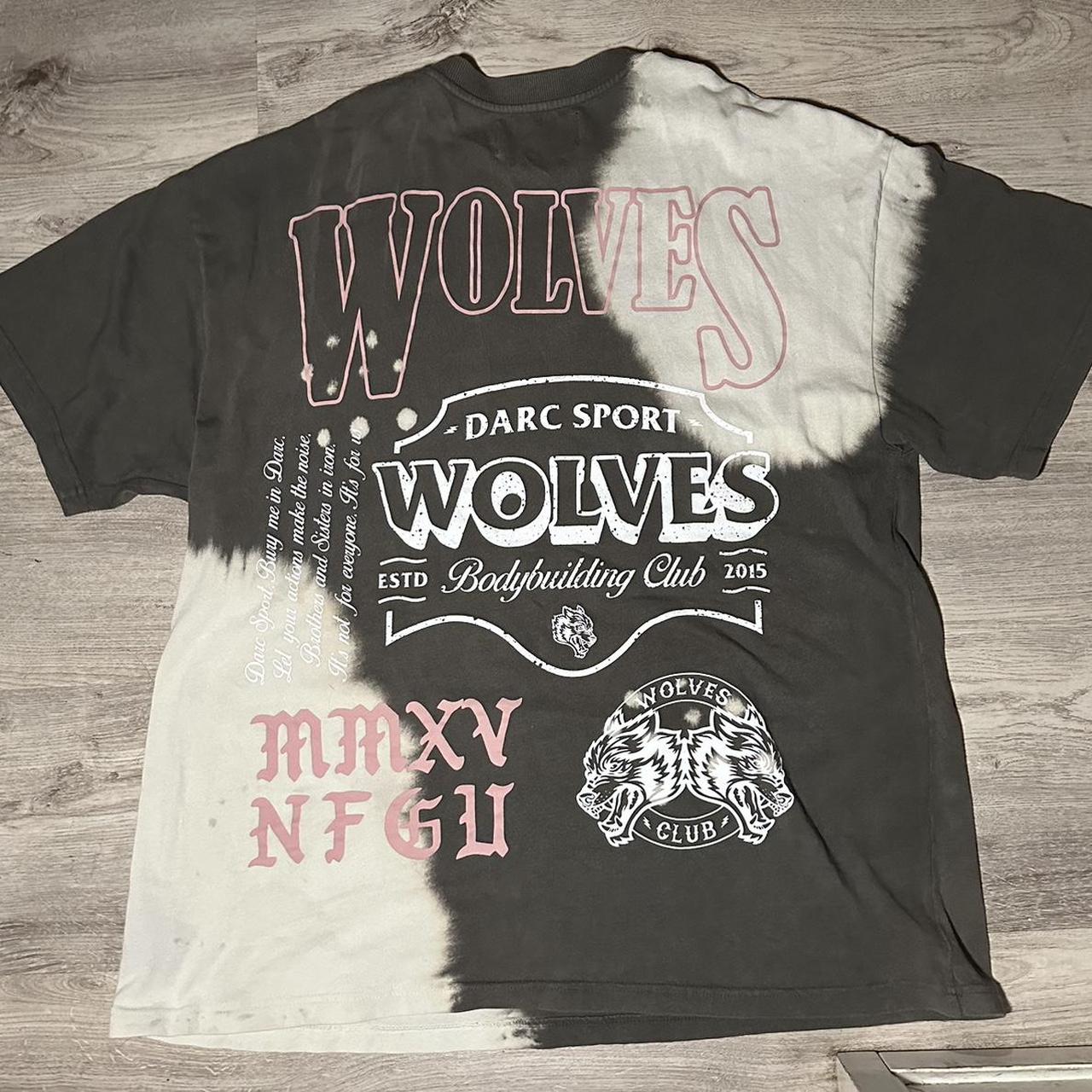 Darc sport wolves acid wash tee Gently used Size L - Depop
