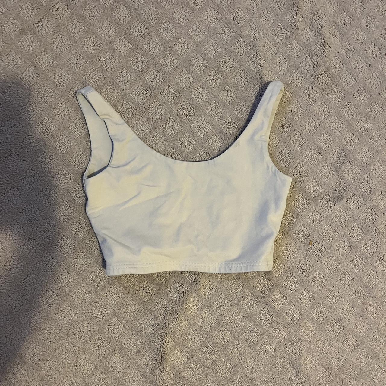 Brandy cream color crop top. Never worn out too... - Depop