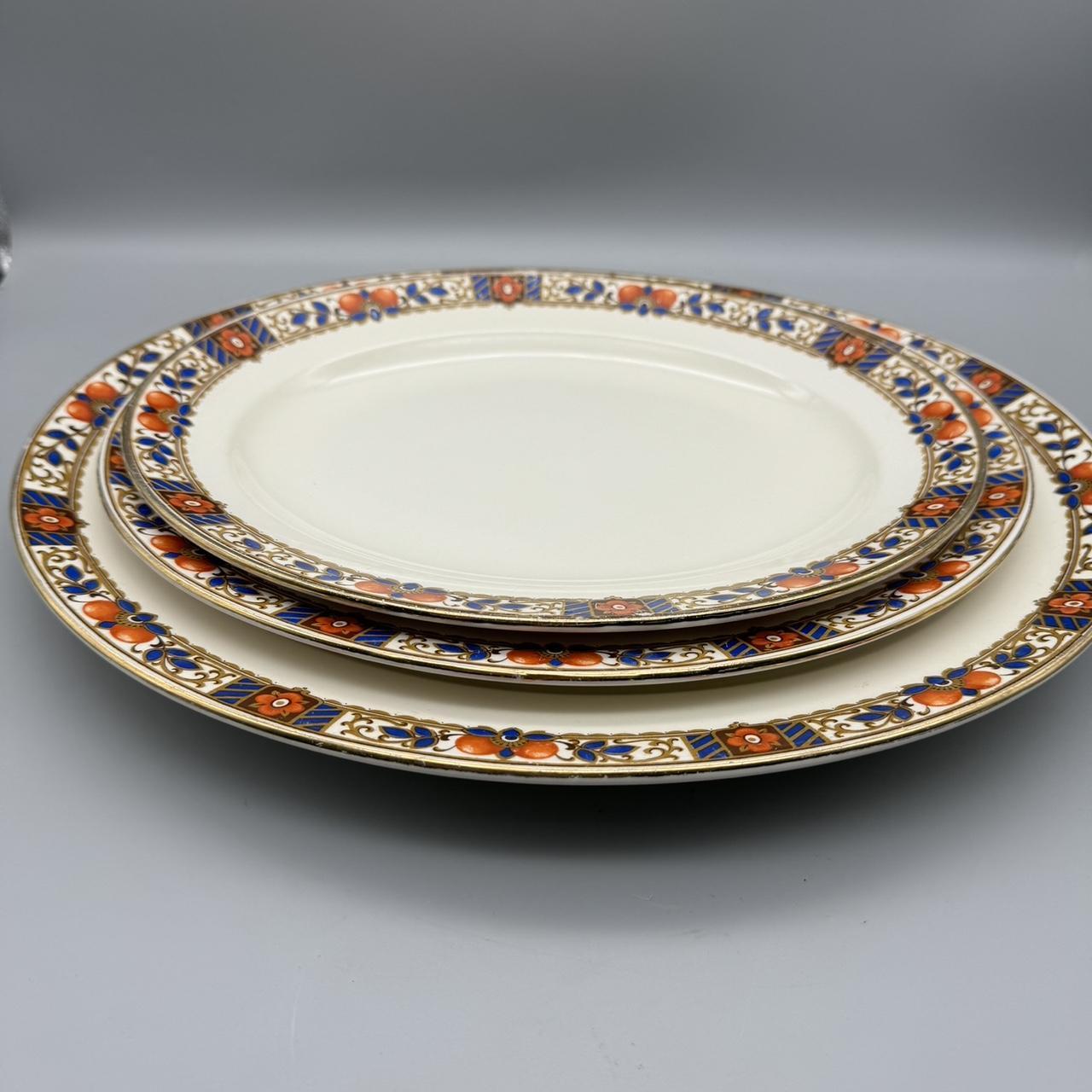 Set 3 Vintage Ceramic Graduated Meat Plates Platters... - Depop