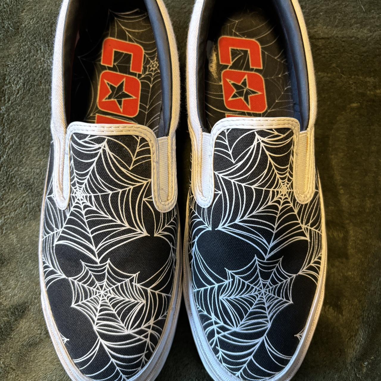 Spider web converse - Depop