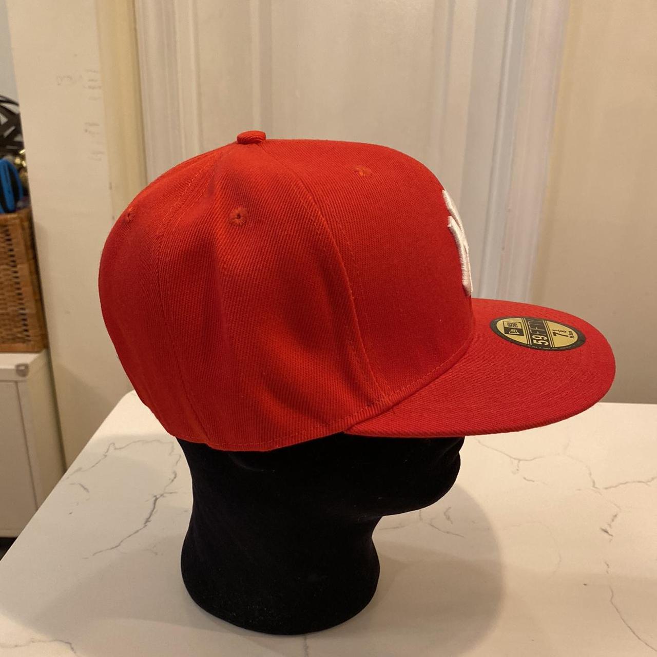 Yankees Puerto Rico fitted cap size 7 1/8. Red... - Depop