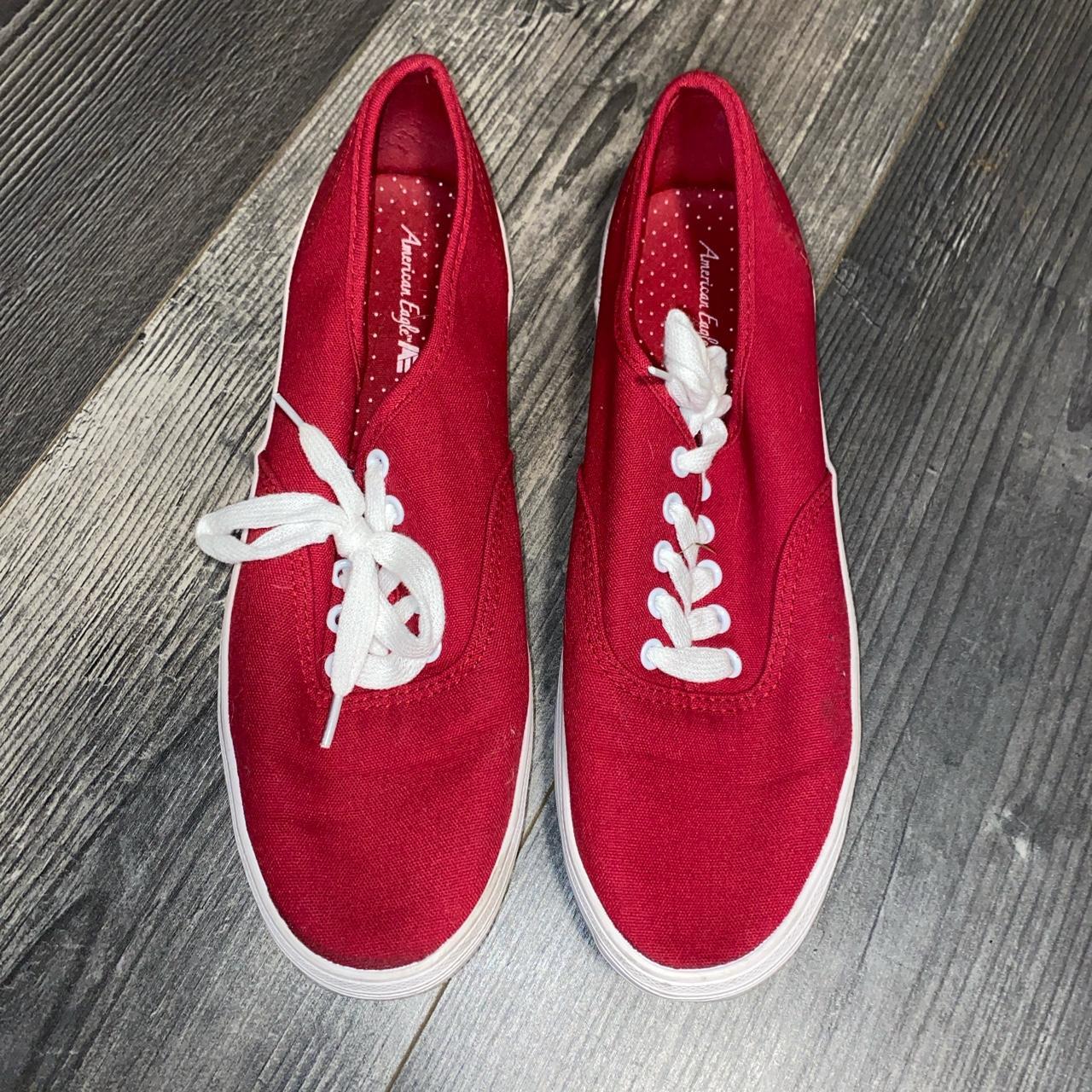 American eagle red shoes. size 8 - Depop