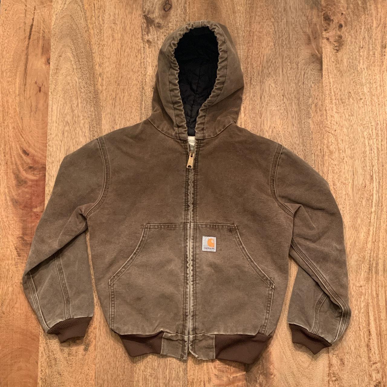 Vintage Carhartt j130 Insulated Quilted Work Jacket... - Depop