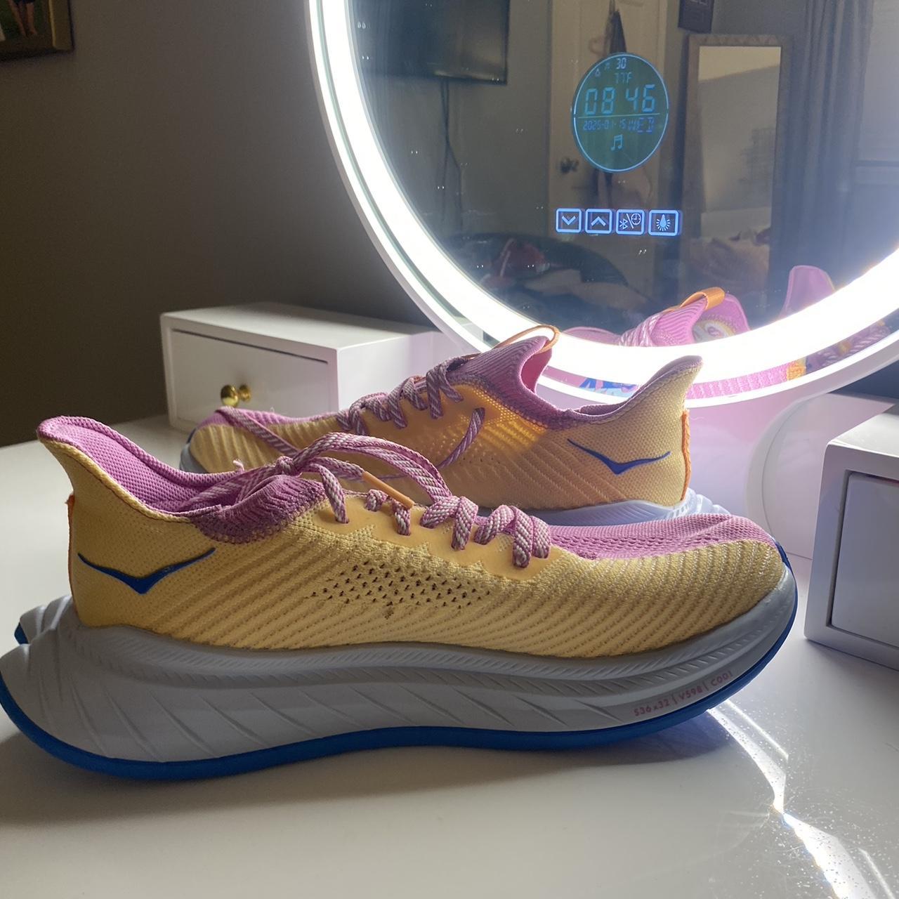 Hoka multi-coloured running shoes #running #athletic - Depop