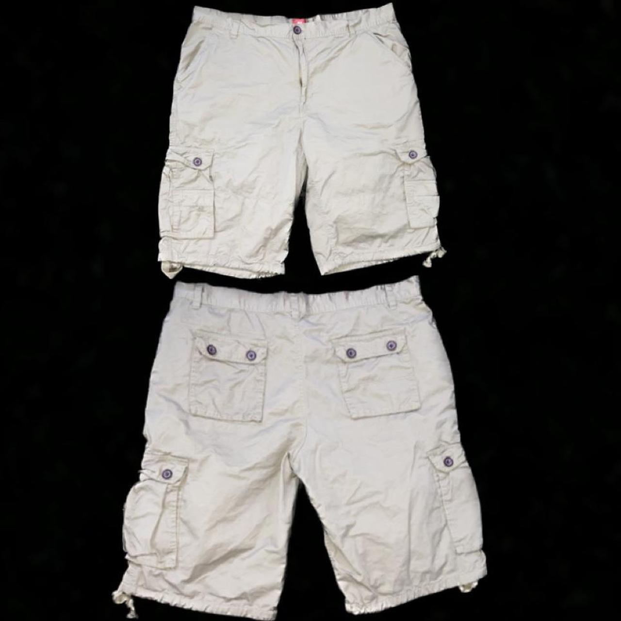 Big asf Khaki shorts Size 44‼️ They tie at the bottoms - Depop