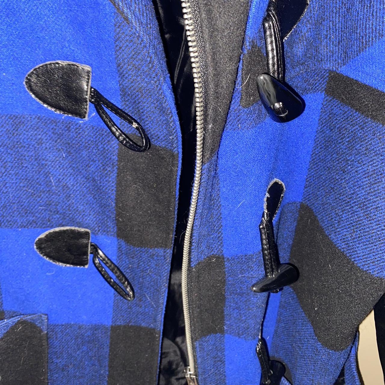 Leather Coat Route 66 Plaid Leather Coat Will be... - Depop