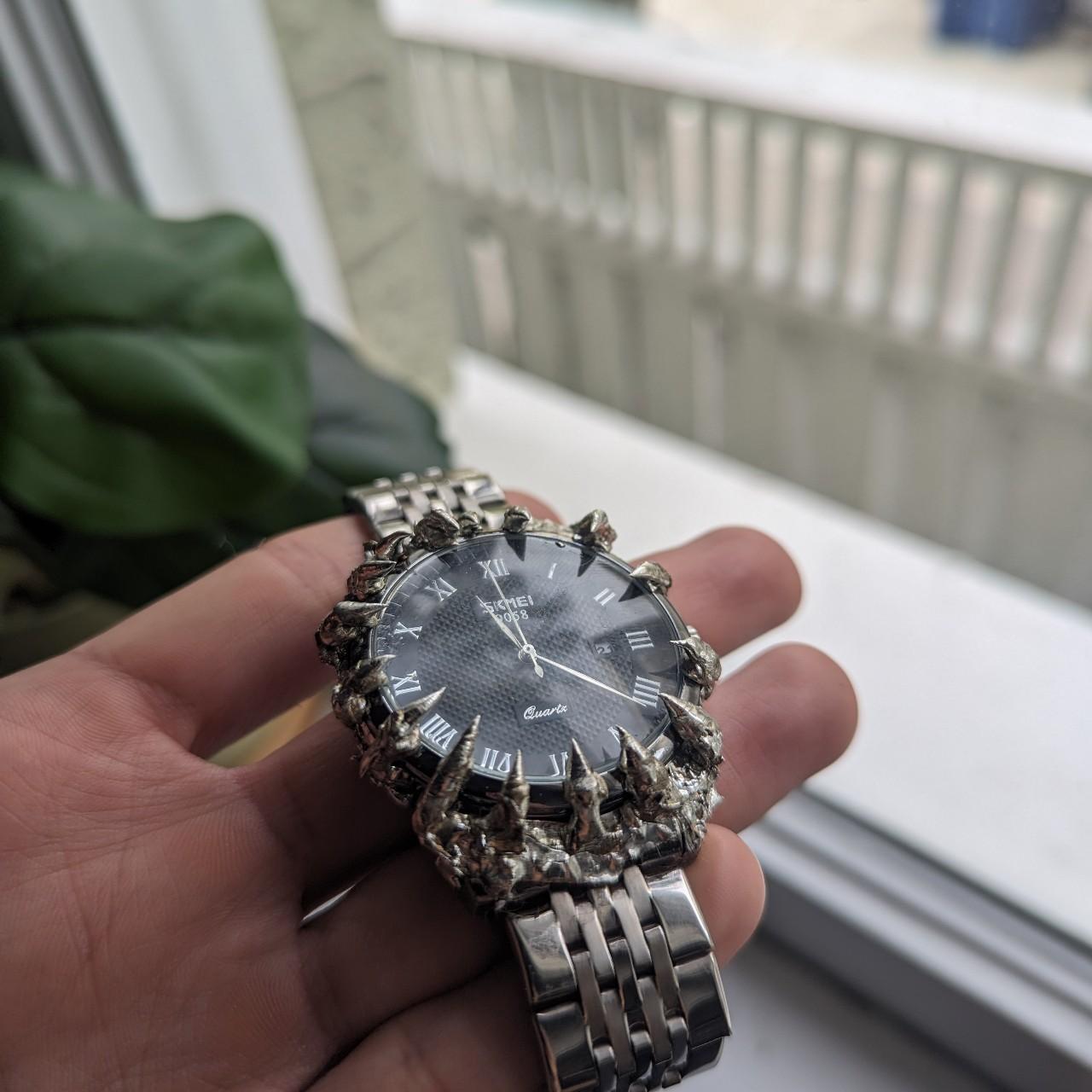 Soldered spiky watch - Depop
