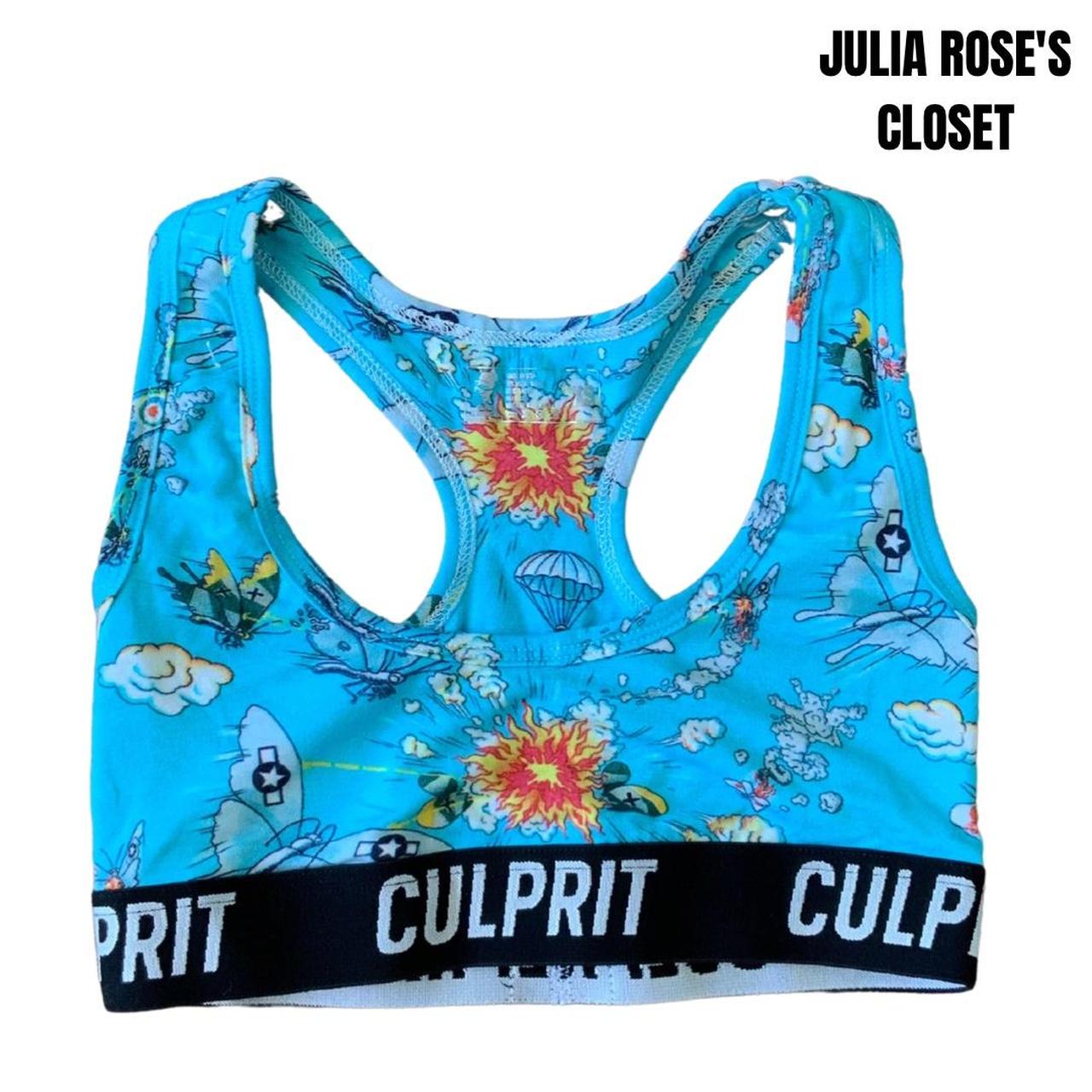 CULPRIT PATTERNED SPORTS BRA 💎 Excellent condition 💎... - Depop