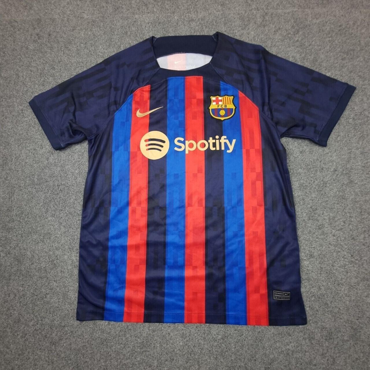 Barcelona Red Blue Shirt - Depop