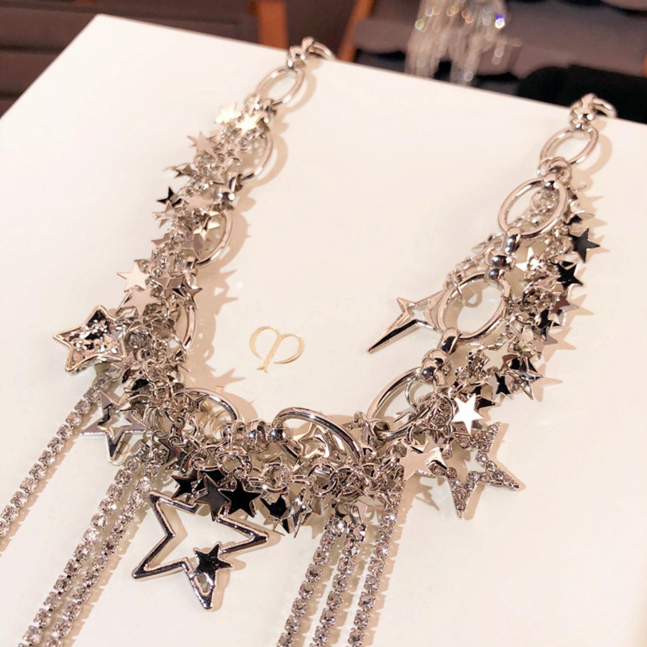 Niche versatile clavicle chain neck chain... - Depop