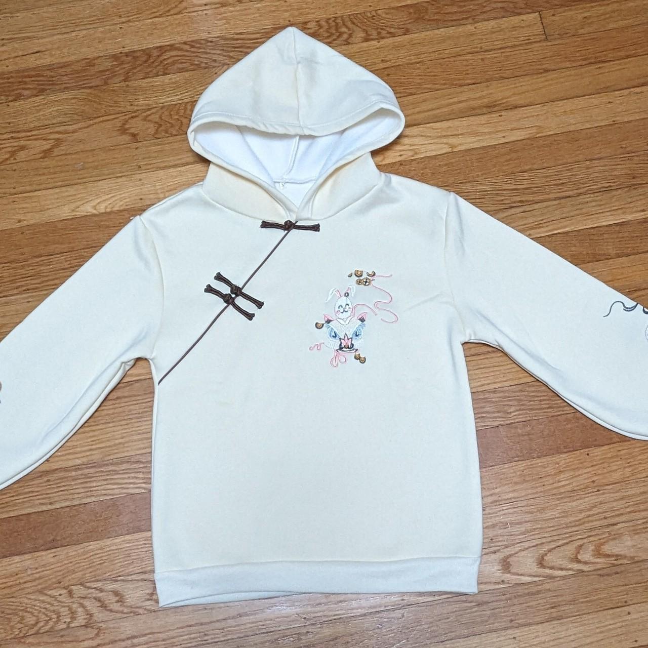 Modakawa Japanese cream bunny embroidered... - Depop