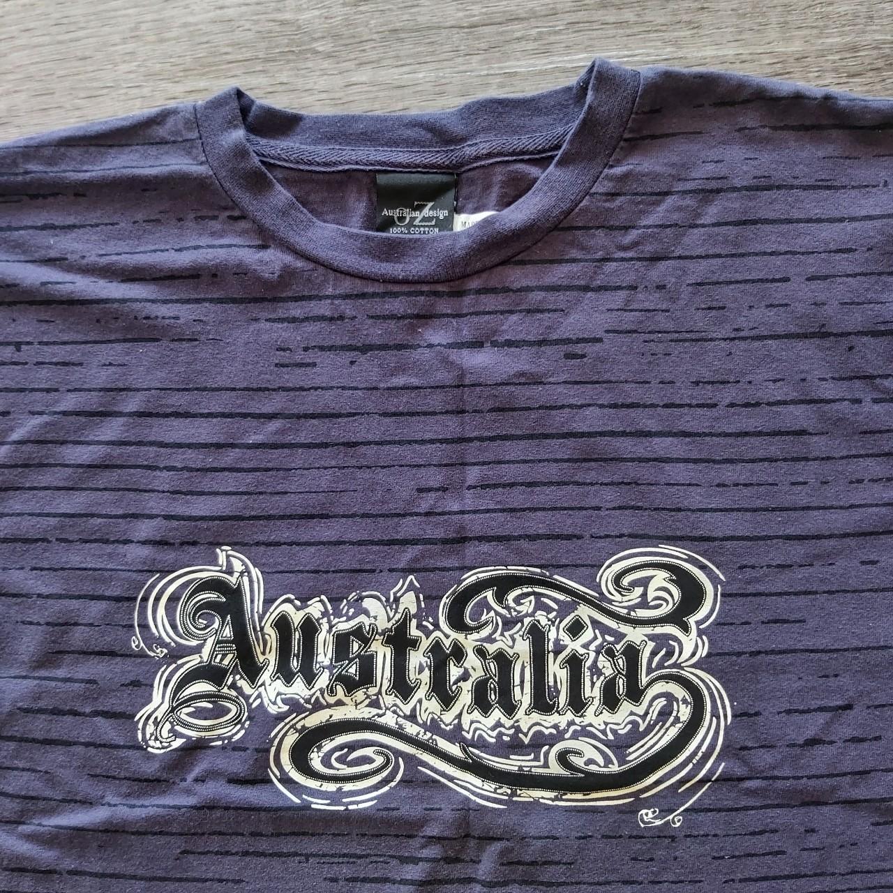 Awesome y2k australia font design t-shirt. Size xxl... - Depop