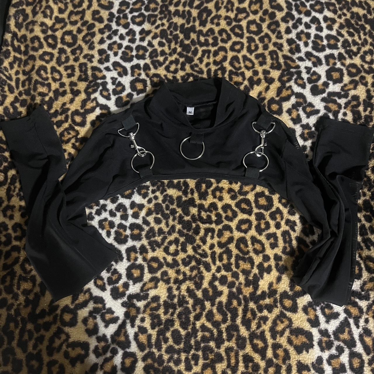 Gothic rave shrug, size medium but fits like a... - Depop