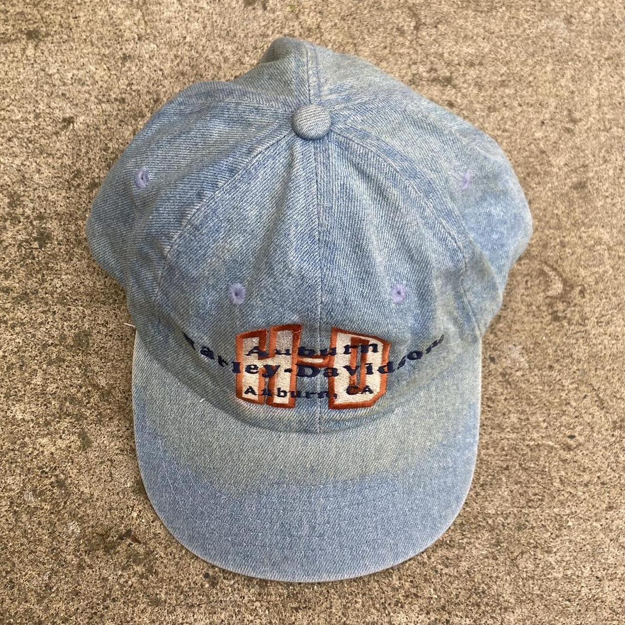 Harley Davidson denim strap back cap Good... - Depop