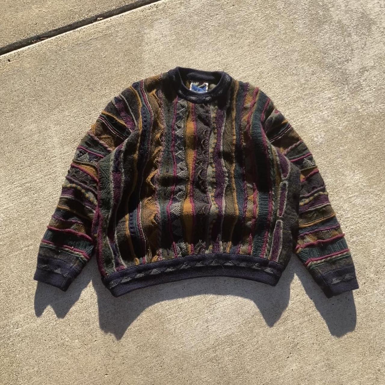 Women’s vintage Coogi style sweater Pure... - Depop