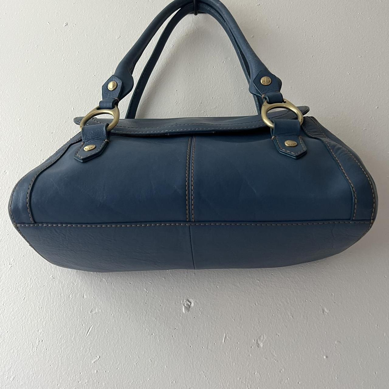 Vintage blue shoulder bag. This is a gorgeous bag!... - Depop