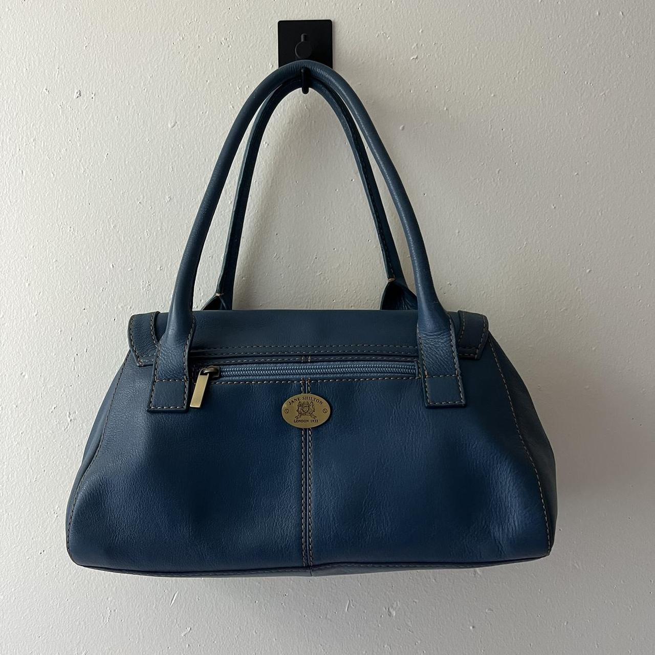 Vintage blue shoulder bag. This is a gorgeous bag!... - Depop