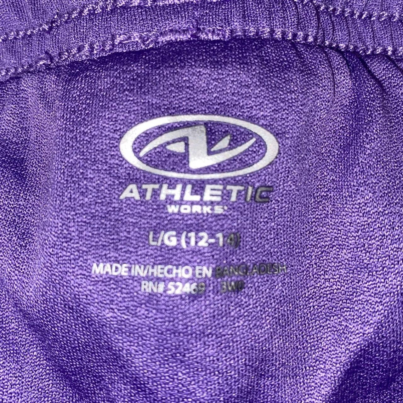 Women’s Athletic Works Purple Gym Shorts depop... - Depop