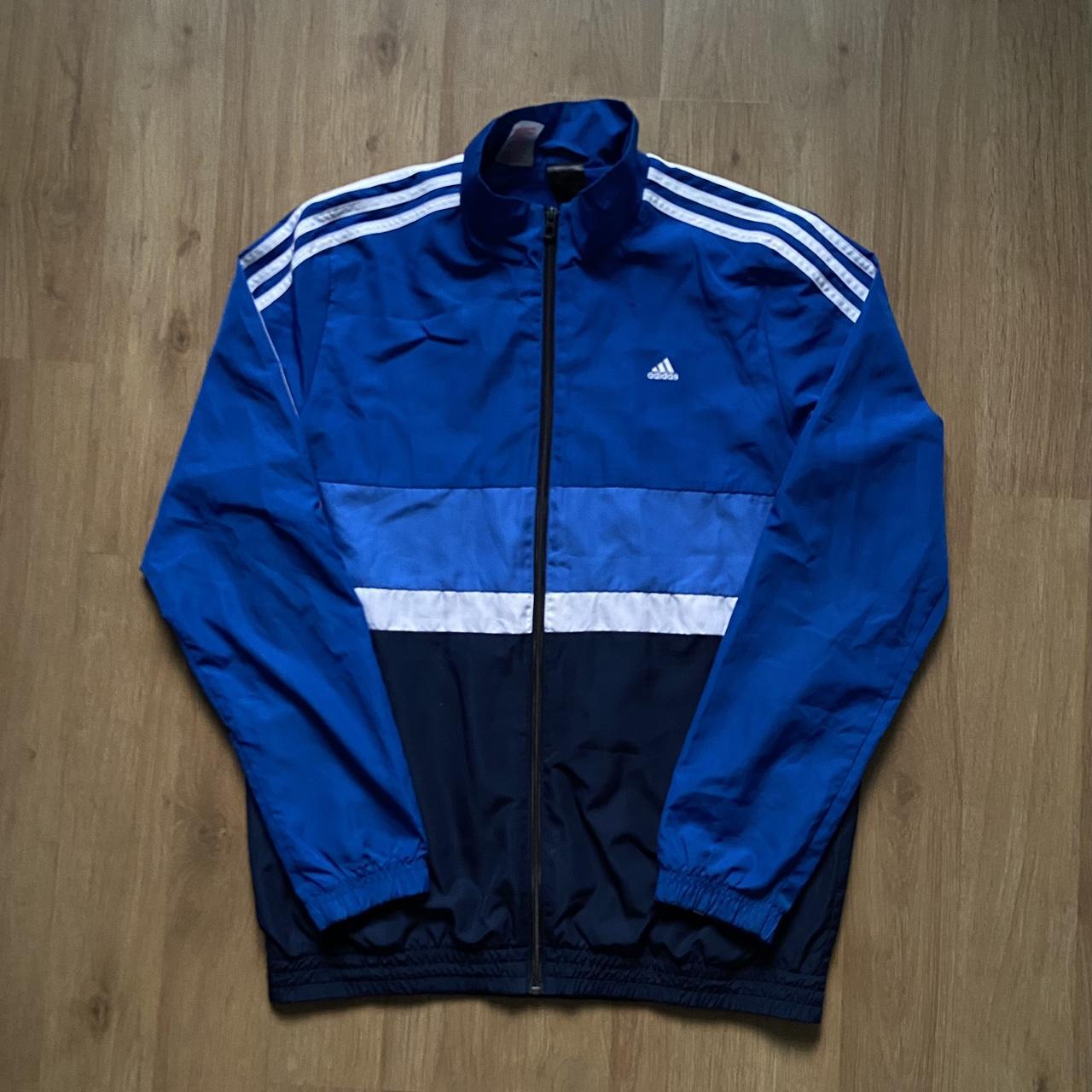 Retro styled blue gradient adidas... - Depop