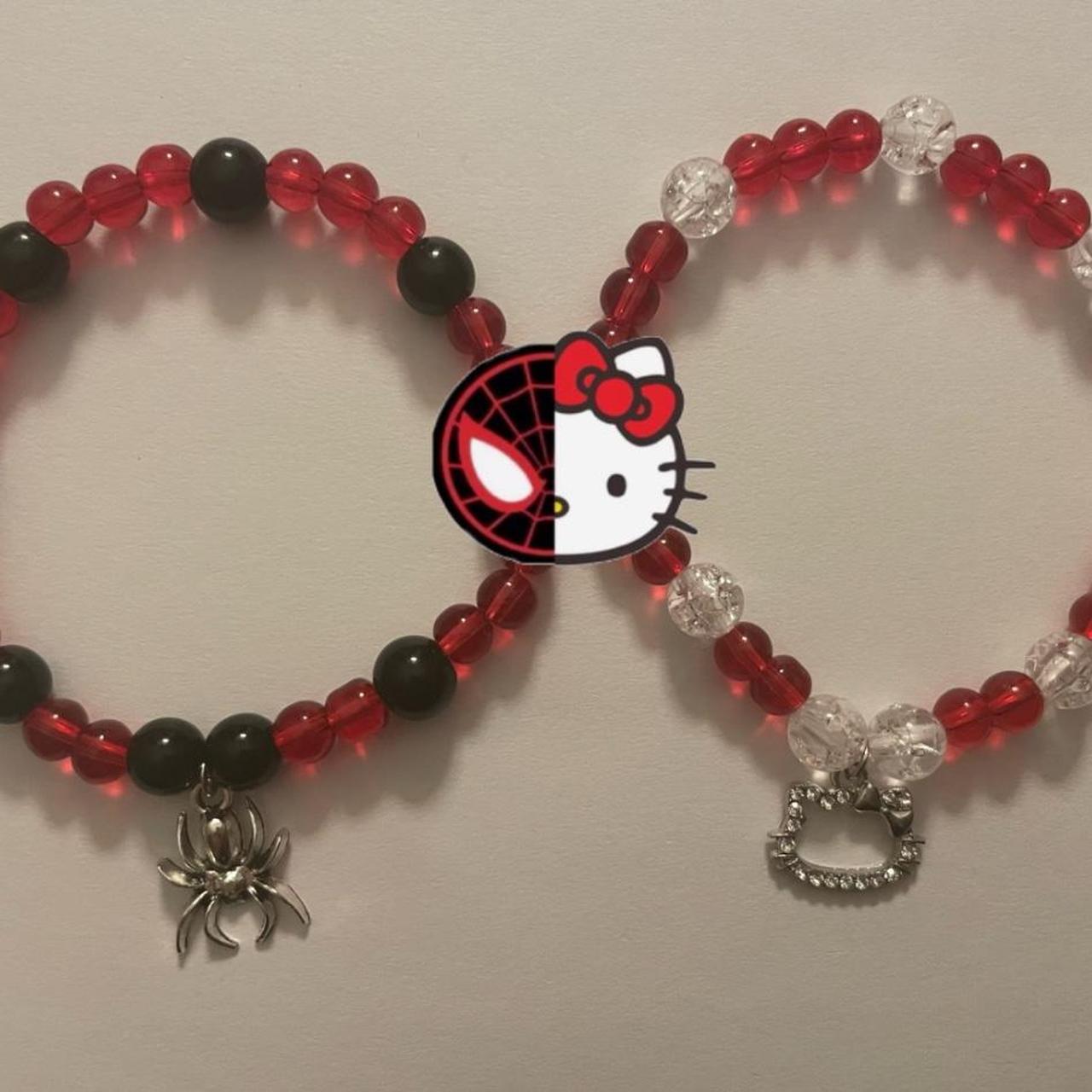 Matching Hello kitty & Spiderman bracelets 🎀 • *. °... - Depop