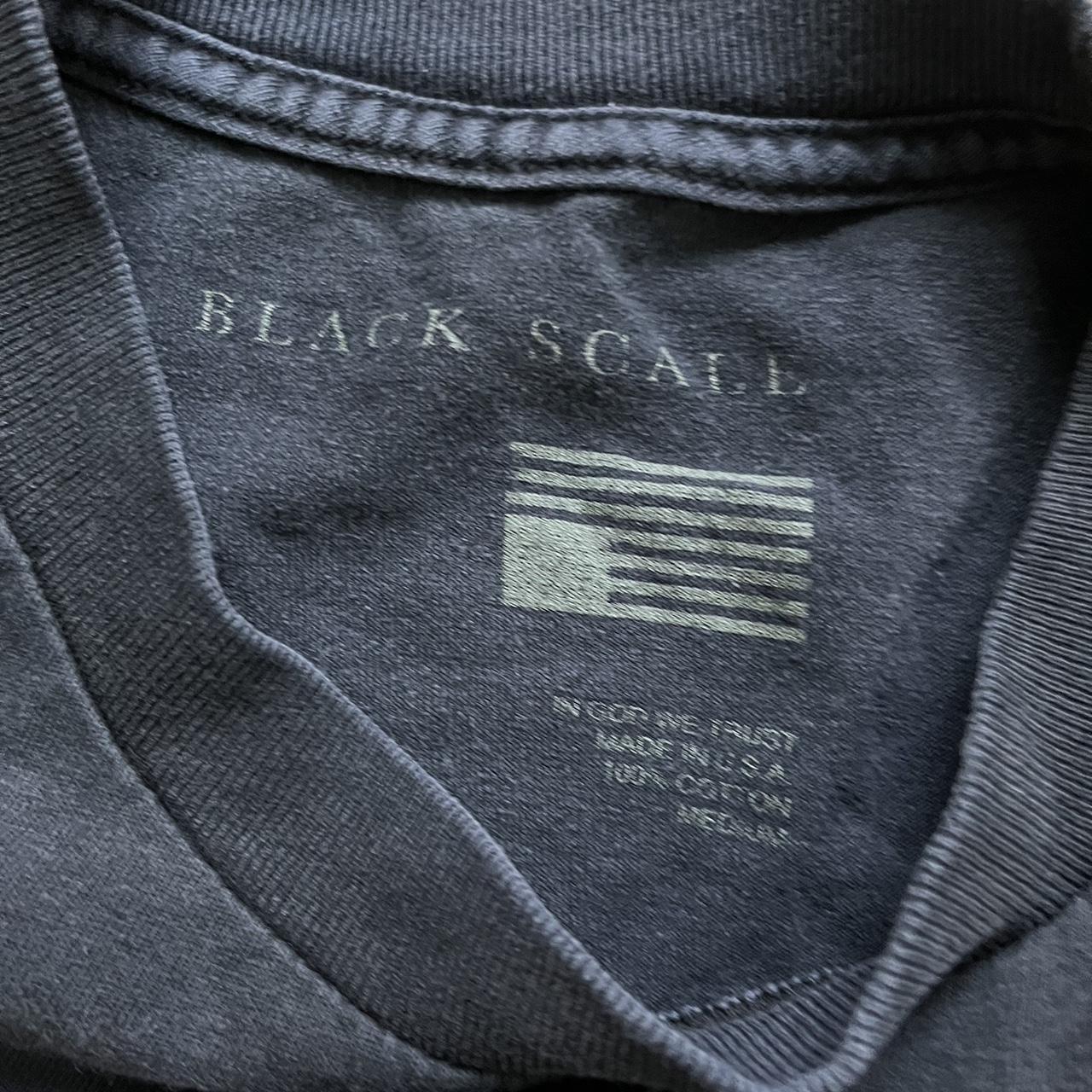 Black Scale Made In USA Shirt All Black Cool Front... - Depop
