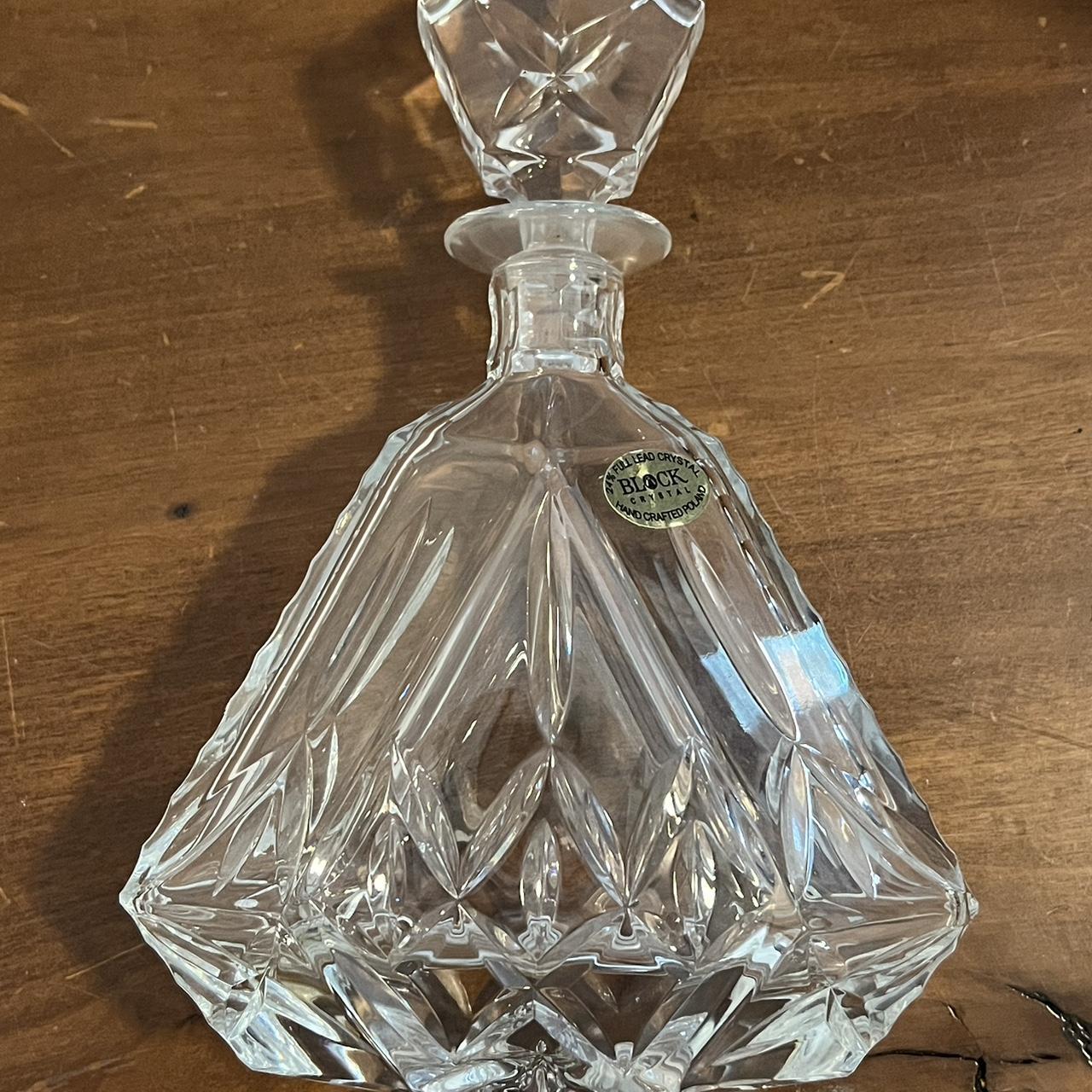 VTG Olympic by BLOCK Crystal Decanter & Stopper Lead... - Depop