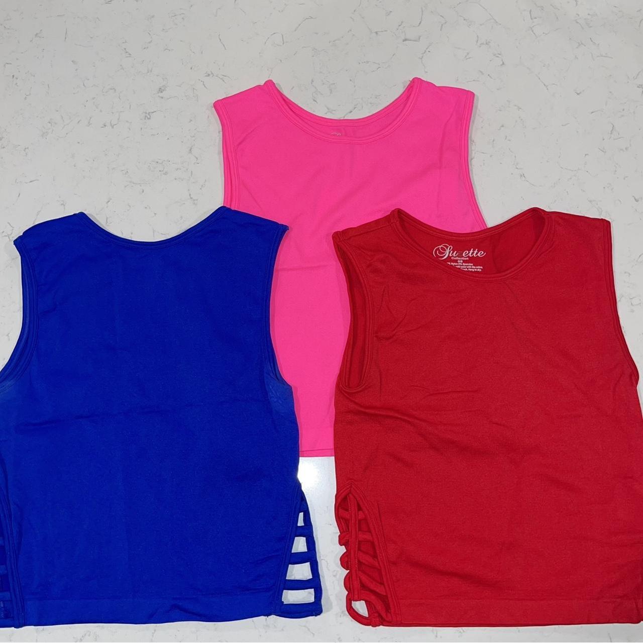 3-pack one size fits all crop top. High collar... - Depop